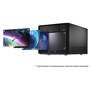 Shuttle XPC Cube SH510R4 Mini Barebone PC Intel H510 Supports 125W 11th/10th Gen Rocket Lake/Comet Lake CPU No RAM No HDD/SSD No CPU No OS 300W80 Plus Bronze Flex PSU,Black