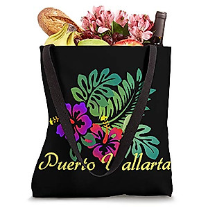 Puerto Vallarta Beach Tropical Flower Surf Vacay Tote Bag