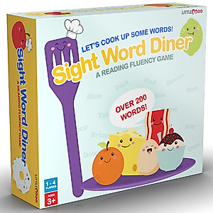 Sight Word Diner Reading Fluency Game - Sight Reading Games for Kids Ages 4-8 - Fun Educational Kid Toy for Boys and Girls 4 Year Old and Up - Preschool Learning, Kindergarten Homeschool Supplies