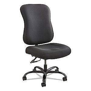 Safco 3590Bl Optimus High Back Big & Tall Chair 400-Lb. Capacity Black Fabric