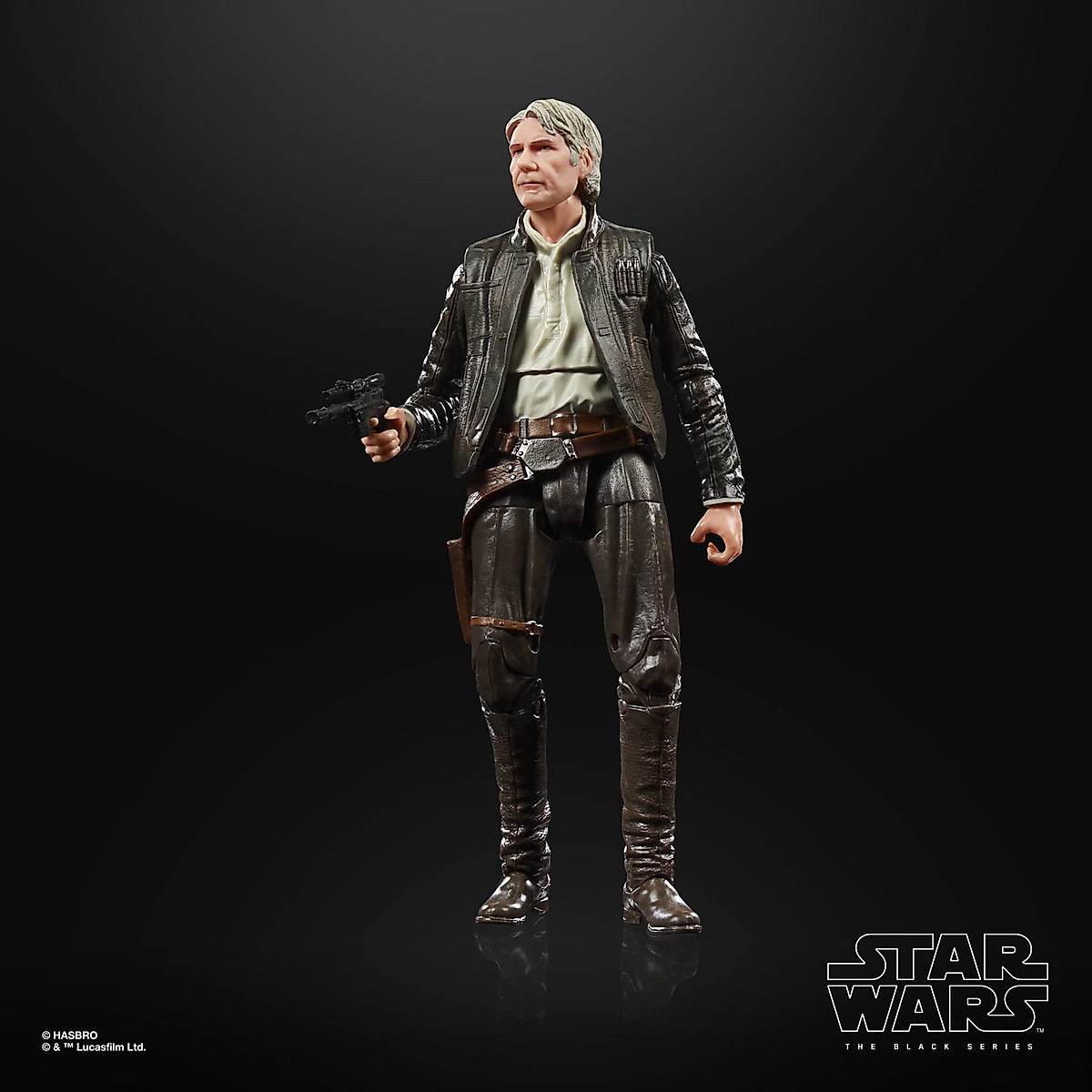 STAR WARS The Black Series Archive Han Solo Toy 6-Inch-Scale The Force Awakens Collectible Action Figure, Toys for Kids 4 and Up