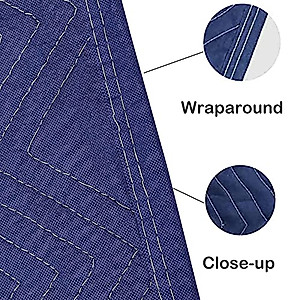 PONGHEI 2 Moving Blankets 40"x 72" Heavy Duty Packing Blankets for Moving Shipping Thick Furniture Wrapping for Moving Supplies Professional Quilted Shipping Blankets