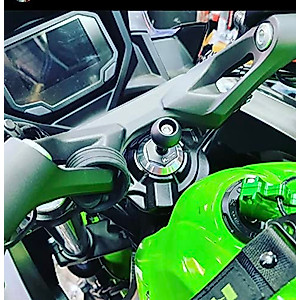 Mounts Lab MotoMount Ninja- Kawasaki Ninja Motorcycle for 12mm Hexagon Hole Mount/Fork stem Base Mount with 1inch(25mm) Ball- Compatible with Phone/Camera/GPS Mount(Adapter), black (ML-Ninja01)