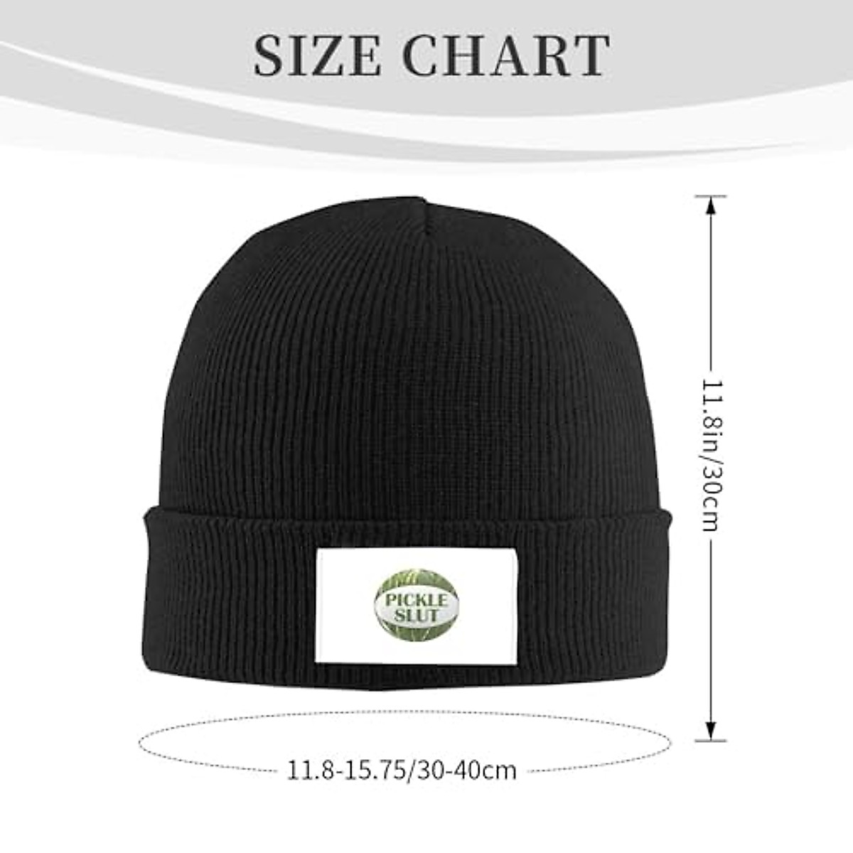 Pickle Slut Logo 1 Knitted Hat Woolen Hat Warm Fashion Outdoors Sknitted Hat Unisex Black