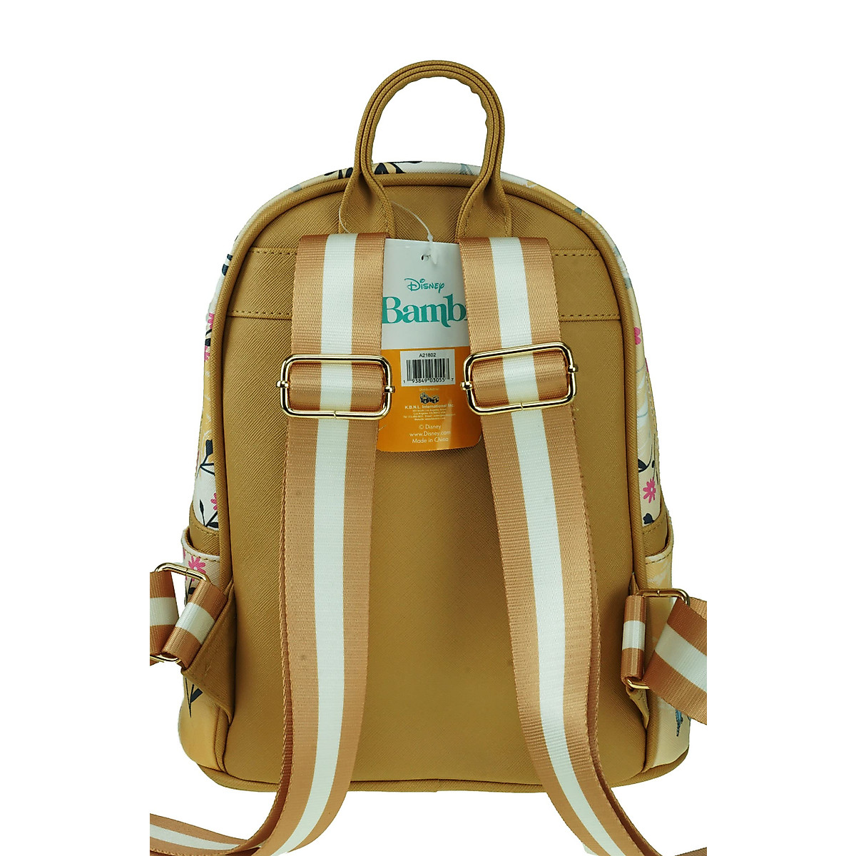 KBNL Bambi 11 inch Vegan Leather Mini Backpack - A21802, Multicoloured