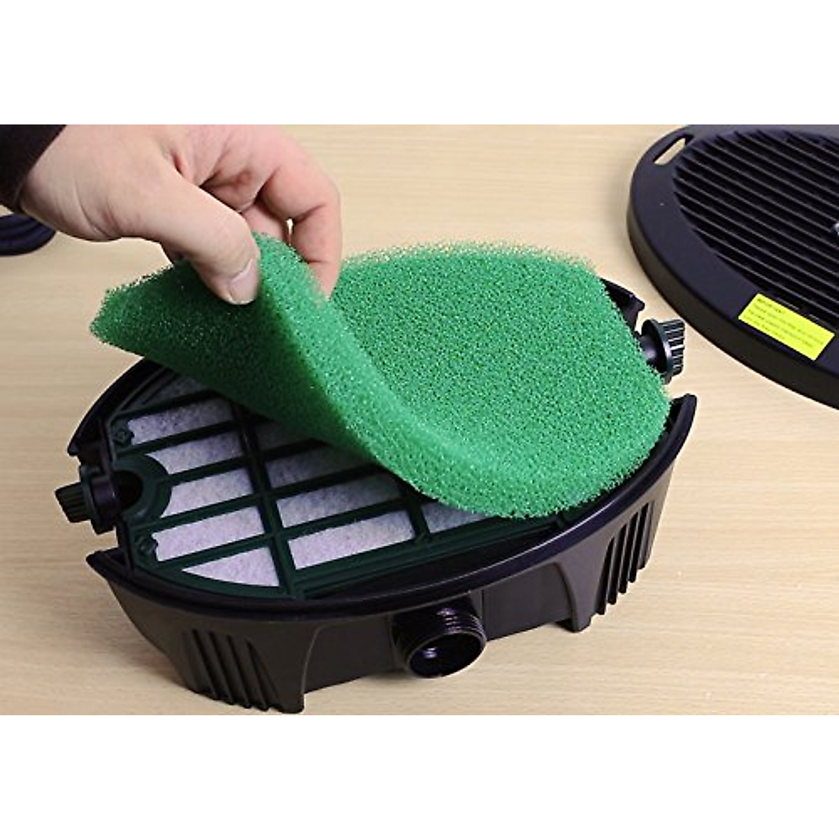 Pennington Aquagarden , Pond Filter for Ponds , Foam Filter Set , Polymer Wool Filter Pads , Pond Maintenance Kit , Suitable for Inpond 5 in 1 200 Gallon Model, White, Large (Fit 200)