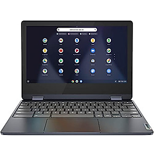 2022 Newest Lenovo X360 Chromebook Spin 2-in-1 Convertible Laptop Student Business, MediaTek MT8183 8-Core Processor, 11.6" HD Touch IPS, 4GB RAM, 64GB eMMC,Wi-Fi 5,Bluetooth, Chrome OS +MarxsolCables