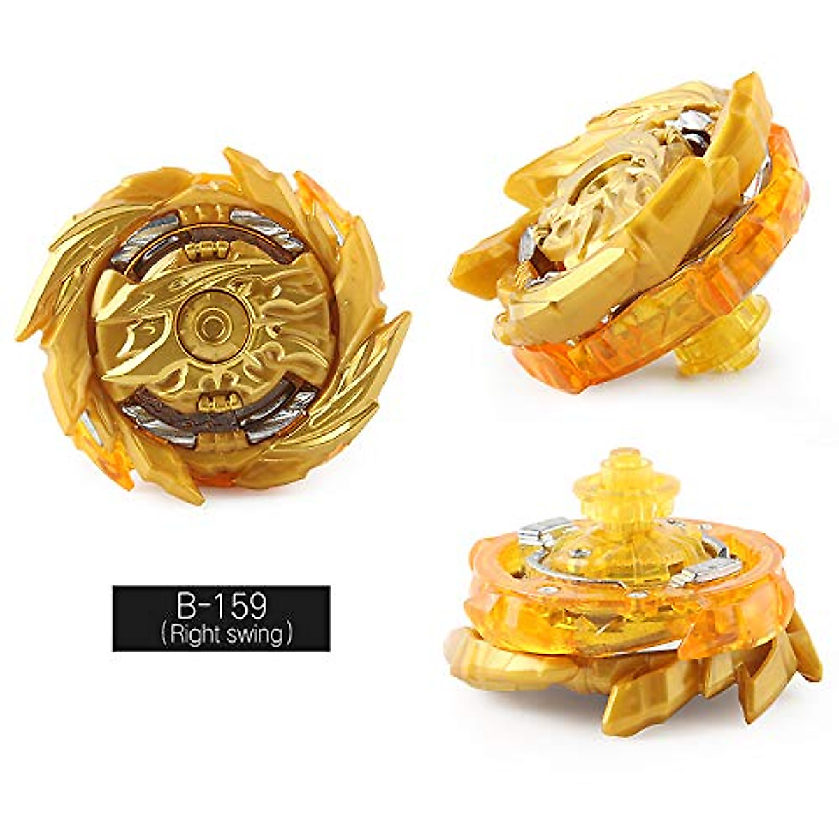 Bey Battle Burst Gyro Attack Blades Metal Fusion Evolution Combination with Arena, Launchers Grip & Battling Top(Golden)