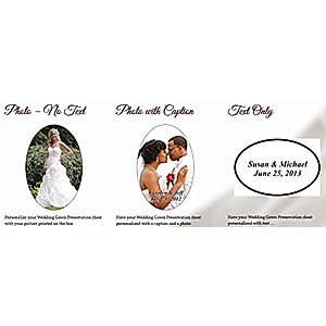 Wedding Gown Preservation Kit - Celebrity Deluxe Box Dress Cleaning- Personalized With Names, Date