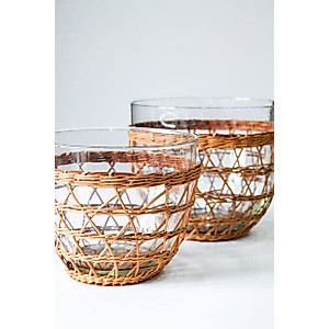 Seagrass Rattan Cage Salad Bowl | Medium