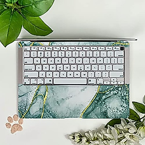 Nekoty Textured Laptop Skins compatible with MacBooks Pro 16" 14" 13" Air 13" 2019-2022 - Jade Marble
