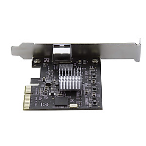 StarTech.com 5G PCIe Network Adapter Card - NBASE-T & 5GBASE-T 2.5BASE-T PCI Express Network Interface Adapter - 5GbE/2.5GbE/1GbE Multi Gigabit Ethernet Workstation NIC - 4 Speed LAN Card (ST5GPEXNB)