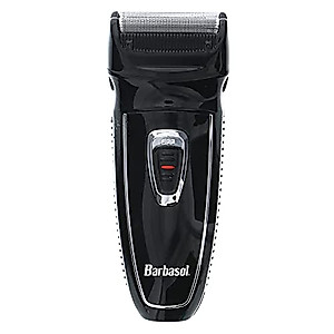 Barbasol Rechargeable Electric Foil Shaver with Stainless Steel Blades and Pop Up Trimmer