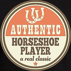 CafePress Horseshoe Player Gift Men's Classic T Shirt Men's Fitted Graphic T-Shirt Black