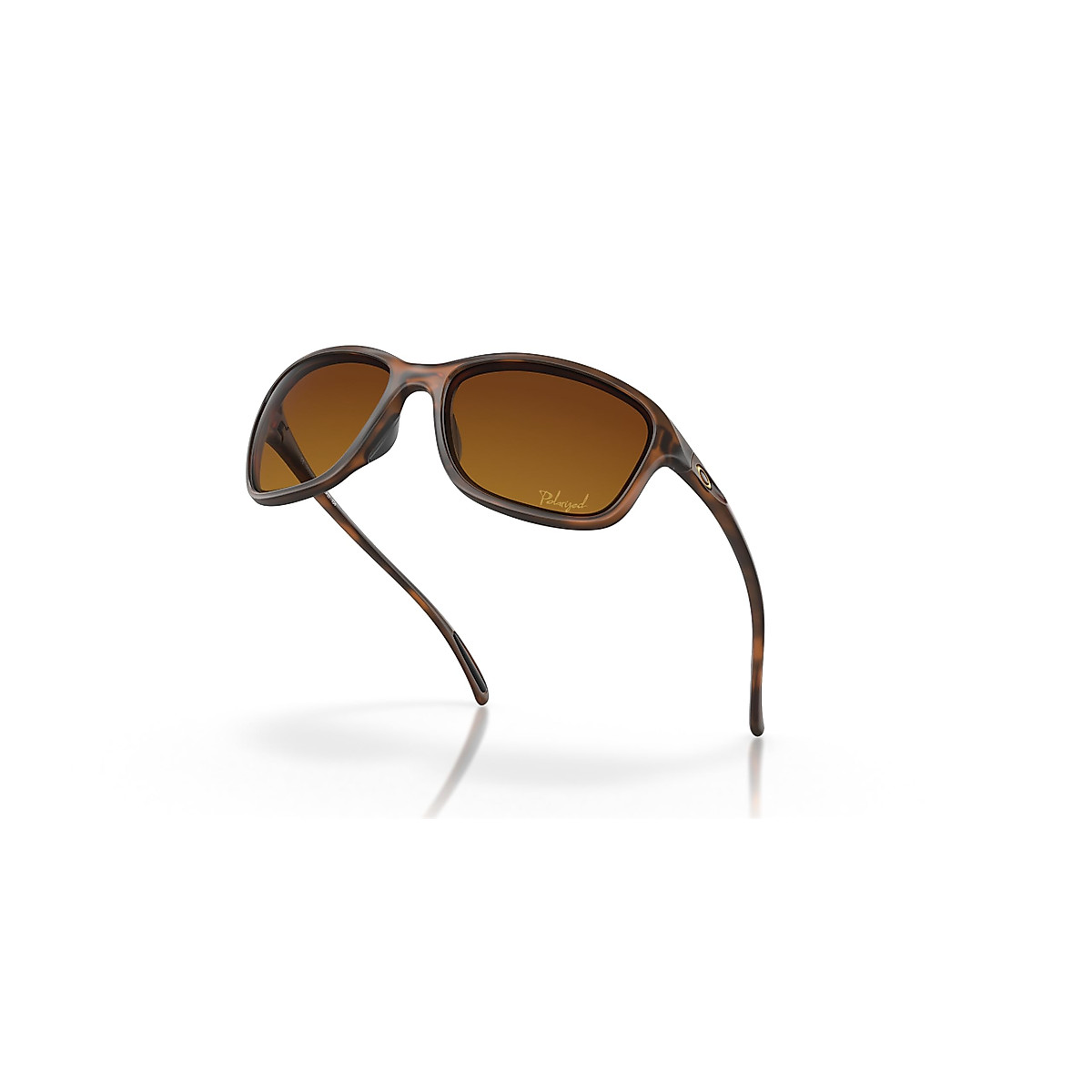 Oakley Woman Sunglasses Matte Brown Tortoise Frame, Brown Gradient Polarized Lenses, 59MM