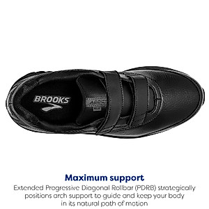 Brooks Men's Addiction Walker V-Strap 2 Walking Shoe - Black/Black - 11 X-Wide