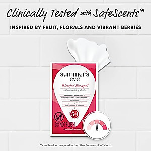 Summer's Eve Cleansing Cloths, Blissful Escape, 16 Count