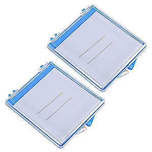MILISTEN 2 Pcs Magnetic Needle Storage Case, Magnetic Needle Keeper, Knitting Pin Holder Case for Needle Storage