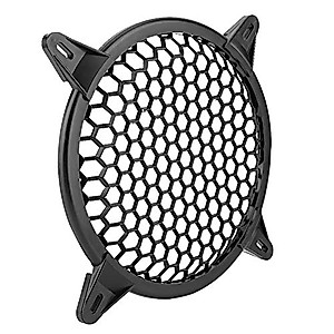 Dweekiy Speaker Cover, Car Audio Plastic Mesh Cover Woofer Speaker Modification Protect Guard(6inch)