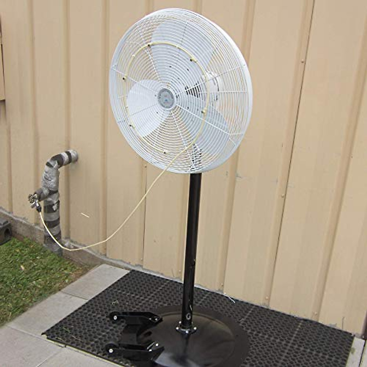 MISTCOOLING - Fan Mist Kit - Low Pressure Misting Ring - DIY Fan Mist Ring with Brass/Stainless Steel Nozzles (FMK12-4)