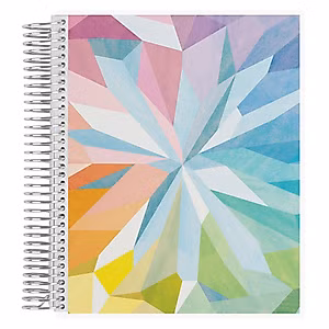 Erin Condren 8,5" X 11" Spiral Bound Productivity Notebook - Kaleidoscope Colorful, 160 Lined Page & To Do List Organizer Notebook, 80Lb Thick Mohawk Paper, Stickers Included