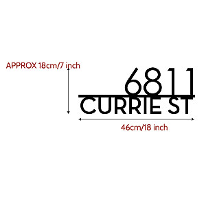 Custom House Number 304 Stainless Steel for Outside, Address Sign Plaque, Modern House Number (18")