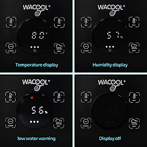 WACOOL Reptile Fogger with Humidity Controller, 4L Large Tank Reptile Humidifier with Humidistat & Extended Hose, Automatic Terrarium Fogger for Beared Dragon Lizard Gecko Snake Tortoise