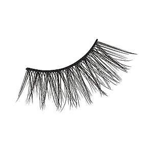 KISS Magnetic Eyeliner & Lash Kit, Tempt, 1 Pair of Synthetic False Eyelashes With 5 Double Strength Magnets and Smudge Proof, Biotin Infused Black Magnetic Eyeliner with Precision Tip Brush