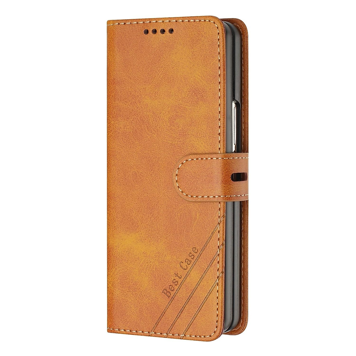 Phone Flip Case Compatible with Samsung Galaxy Z Fold 5 2023 Wallet Case, PU Leather Phone Case Magnetic Flip Folio Leather Case Card Holders [Shockproof TPU Inner Shell] Protective Case phone protect