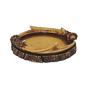 HiEnd Accents Antler 4-PC Bath Accessory Set - Tumbler, Soap Dispenser, Toothbrush Holder & Soap Dish