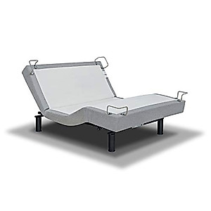 iDealBed Luxe Series Hybrid iQ5 Mattress with Reverie 5D Adjustable Bed Set, Massage, Zero Gravity, Pressure Relief Sleep System (Luxury Plush (Medium Soft Feel), Queen)