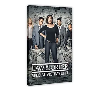 Law & Order Special Victims Unit TV Series Poster Art Deco Restaurant Dormitory Corridor 7 Canvas Poster Wall Art Decor Print Picture Paintings for Living Room Bedroom Decoration Frame:24×36inch