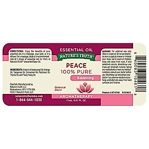 Nature's Truth Essential Oil, Peace, 0.51 fl. oz.