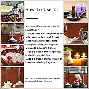 Rose Essential Oil 100% Pure Aromatherapy Oil Best Grade Rose Oil for Diffuser, Perfumes, Massage, Skin Care - 10ml