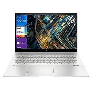HP Envy Business Laptop, 17.3" FHD Touchscreen Display, Intel Core i7-1260P Processor, 32GB RAM, 1TB SSD, Wi-Fi 6, Backlit Keyboard, SD Card Reader, HDMI, Webcam, Windows 11 Pro, Silver