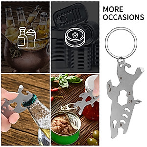 Cobee Shark Bottle Opener, 2 Pcs Multifunctional Shark Beer Opener Keychain Pendant Creative Metal Opener Pocketable Opener Accessories for Camping Traveling for Dad Boyfriend Bartender