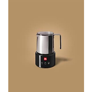 Illy Milk Frother by Lissoni (Stainless Steel), Dishwasher Safe, All Milk Types, Hot Chocolate