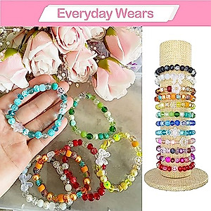 Xmada 829 PCS Bracelet Making Kit - 660 PCS Glass Beads for Jewelry Making, 12 Colors Assorted Beads Bracelet Kit, Crystal Beads, Jewelry Making Kit for Teen
