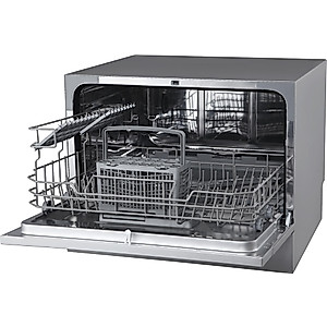 EdgeStar DWP63 21-5/8 Inch Wide 6 Place Setting Countertop Dishwasher - Silver
