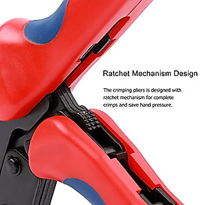 Solar Crimping Tool,Knoweasy KNS-2546 Solar Connector Crimper Used for 2.5/4/6mm² (14-10awg) Solar Panel PV Cables