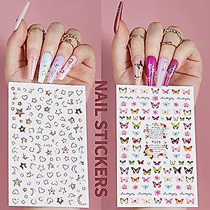 Teenitor Long Coffin Press On Nails Full Cover Color Nail Tips, 576pcs Fake Nails, Long Ballerina False Nails, 24 Colors Glue On, Acrylic Nail Clipper, Nail Art Stickers for DIY Fake Nails