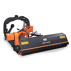 Titan Attachments 86" Offset Flail Ditch Bank Mower, Mowing Attachment for Tractors and Loaders, Cat 2, 3-Point Hitch