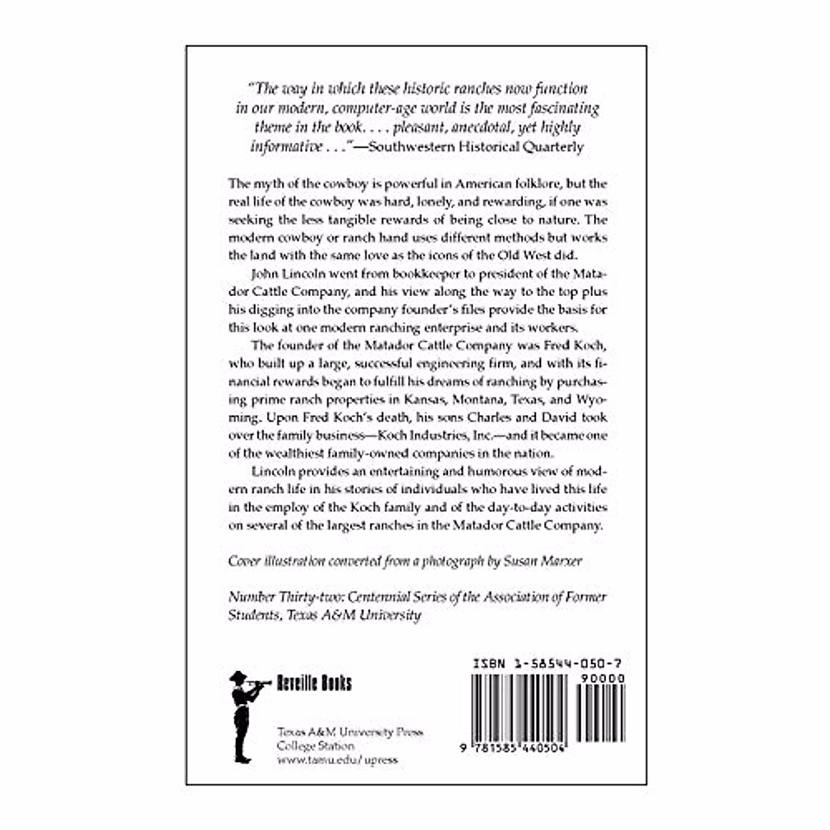 Rich Grass and Sweet Water: Ranch Life with the Koch Matador Cattle Company (Volume 32) (Centennial Series of the Association of Former Students, Texas A&M University)