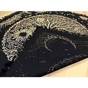 Indian Consigners Tree of Life Altar Cloth Tapestry Tablecloth Celtic Trees Ritual Spiritual Cloth for Sacred Places, Cotton Square Tarot Table Cover 18 by 18 Sacred Cloth