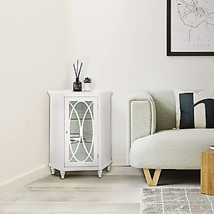 Teamson Home Neal Storage, Round Trim Corner Cabinet