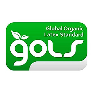 Pure Organic Latex Mattress Topper King Size 2" Inch Medium Firmness [GOLS & GOTS Certified]