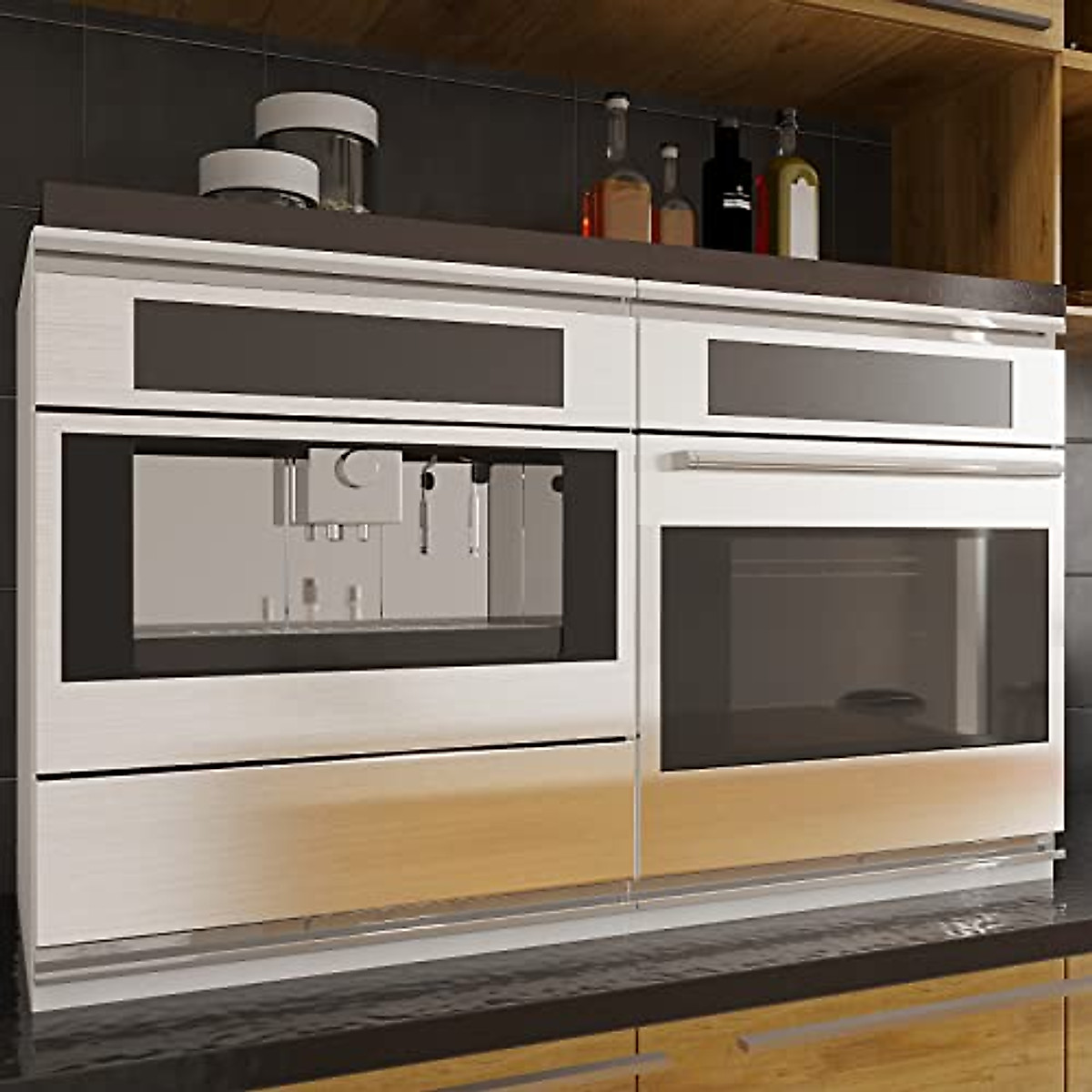 VEELIKE 15.7''x236'' Stainless Steel Contact Paper for Appliances Heat Resistant Self Adhesive Wallpaper Peel and Stick for Dishwasher Refrigerator Washing Machine Oven door Countertop Metal Furniture