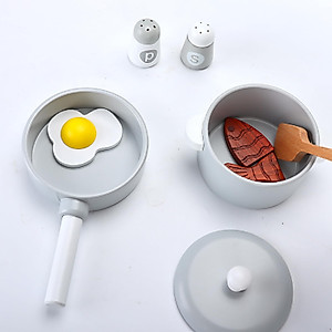 Wooden Kitchen Sets for Kids Montessori Kitchen Play Food Sets for 3 4 5+ Years Old Kitchen Tableware Wodden Set for Toddlers Play Food Sets for Kids Boys Girls Gifts