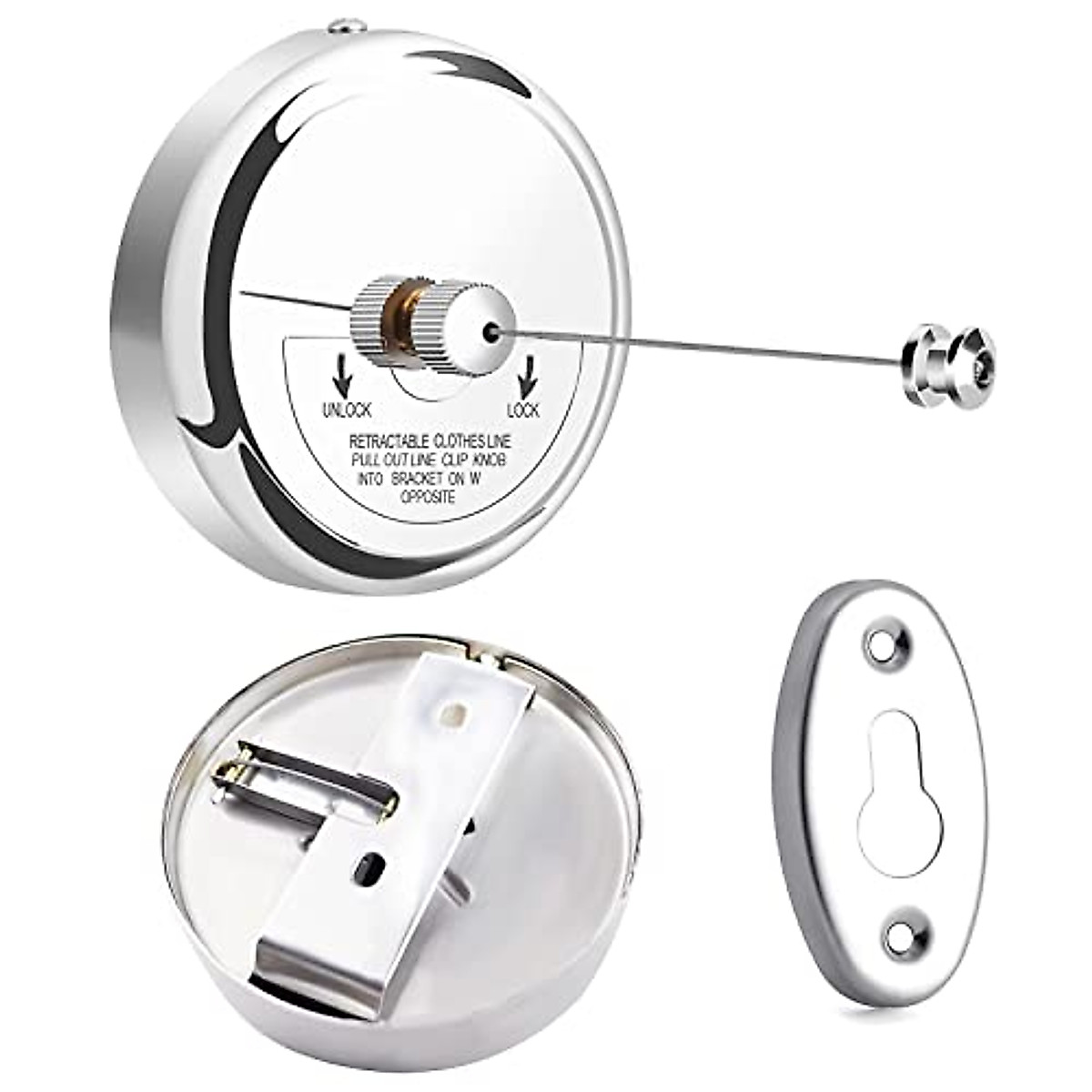 Retractable Clothesline Adjustable Laundry String Line SUS304 Stainless Steel Clothes Dryer Hotel Style Heavy Duty Clothes Line Dryer