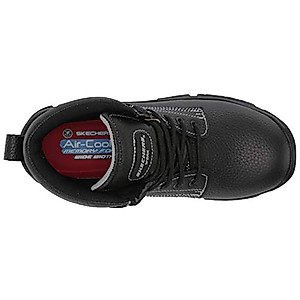 Skechers mens Burgin Congaree Construction Shoe, Black, 10.5 Wide US